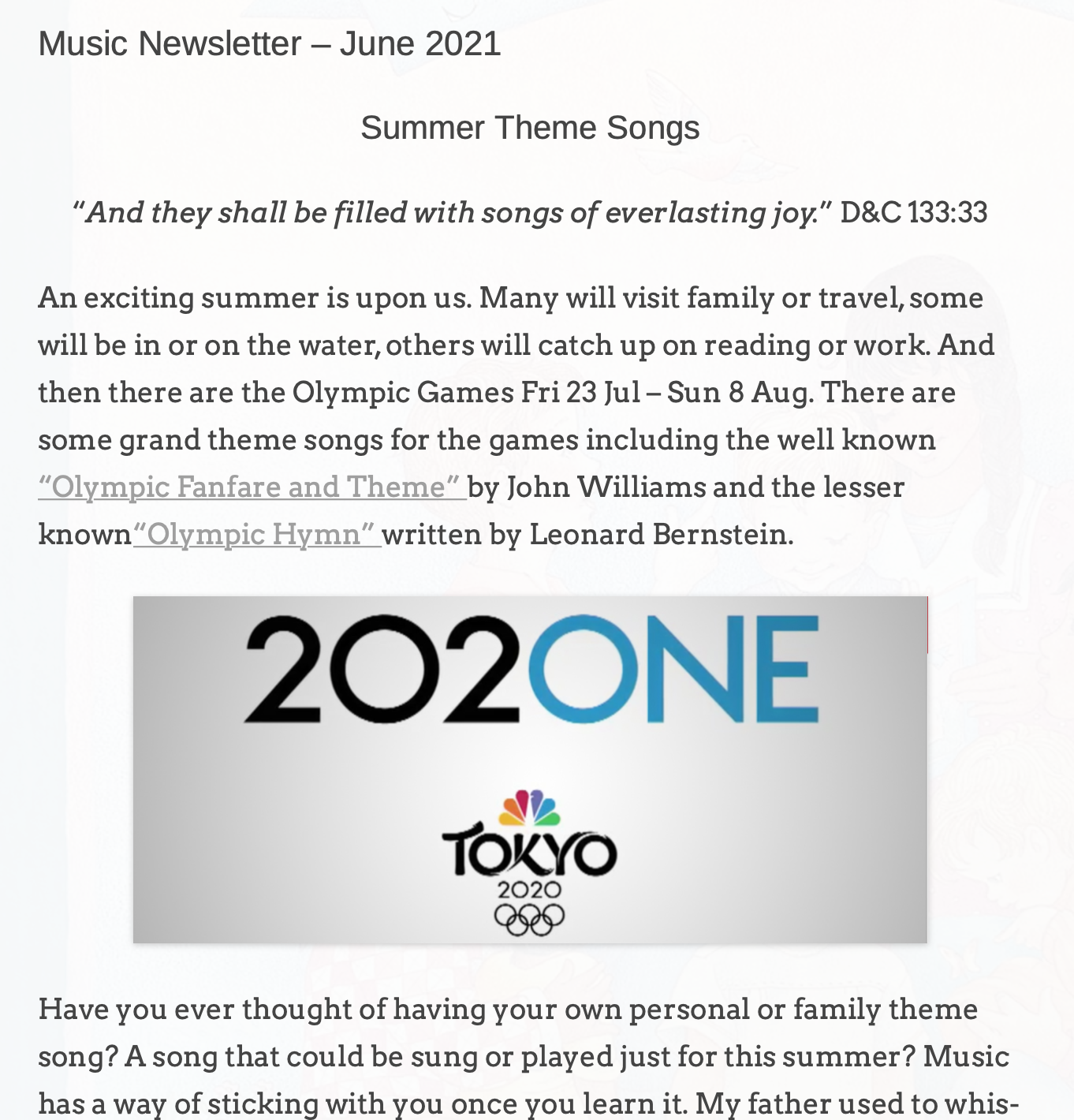 June Music Newsletter 2021 | Coal Mountain Stake Music of The Church of ...